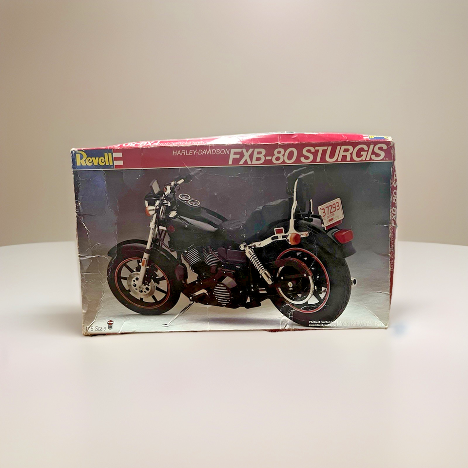 Revell 7810 Harley-Davidson FXB-80 Sturgis 1/15 model kit opened box | eBay
