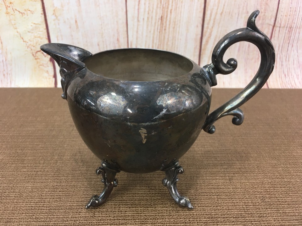GORGEOUS 5-PIECE VINTAGE SILVER ON COPPER TEA SET BY BIRMINGHAM SILVER ...