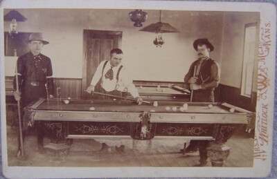1800s Old West SALOON Billiards Pool Players 8 x 10 Photo Vintage Retro ...