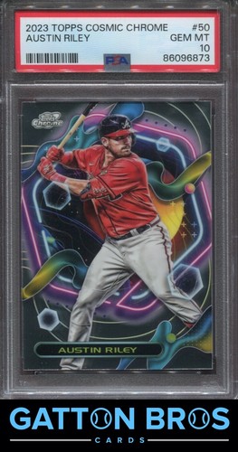 2023 Topps Cosmic Chrome Austin Riley #50 PSA 10 GEM MINT | eBay