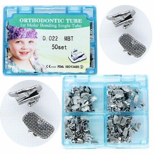 2×Dental Orthodontic MBT Bonding Single Buccal Tube .022 For 1st Molar ...