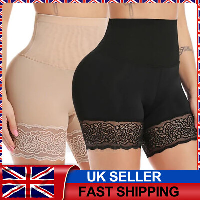 UK Women Anti Chafing Under Dresses Underwear Tummy Control Safety ...