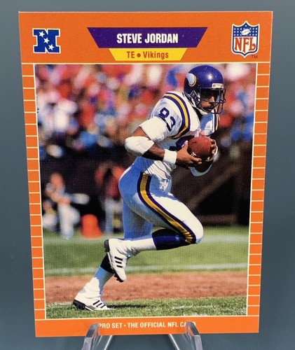 1989 Pro Set NFL Steve Jordan Card # 231 Minnesota Vikings Football ...