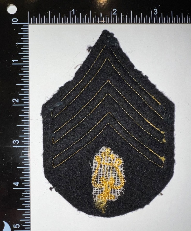 WWI WW2 20-30s US Army Cavalry Sergeant Sgt Band Musician Stripes ...
