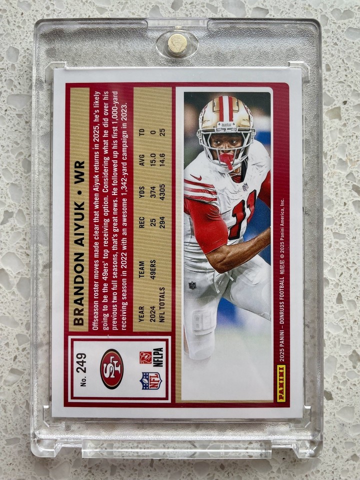 Brandon Aiyuk - 2025 Donruss #249 - San Francisco 49ers | eBay