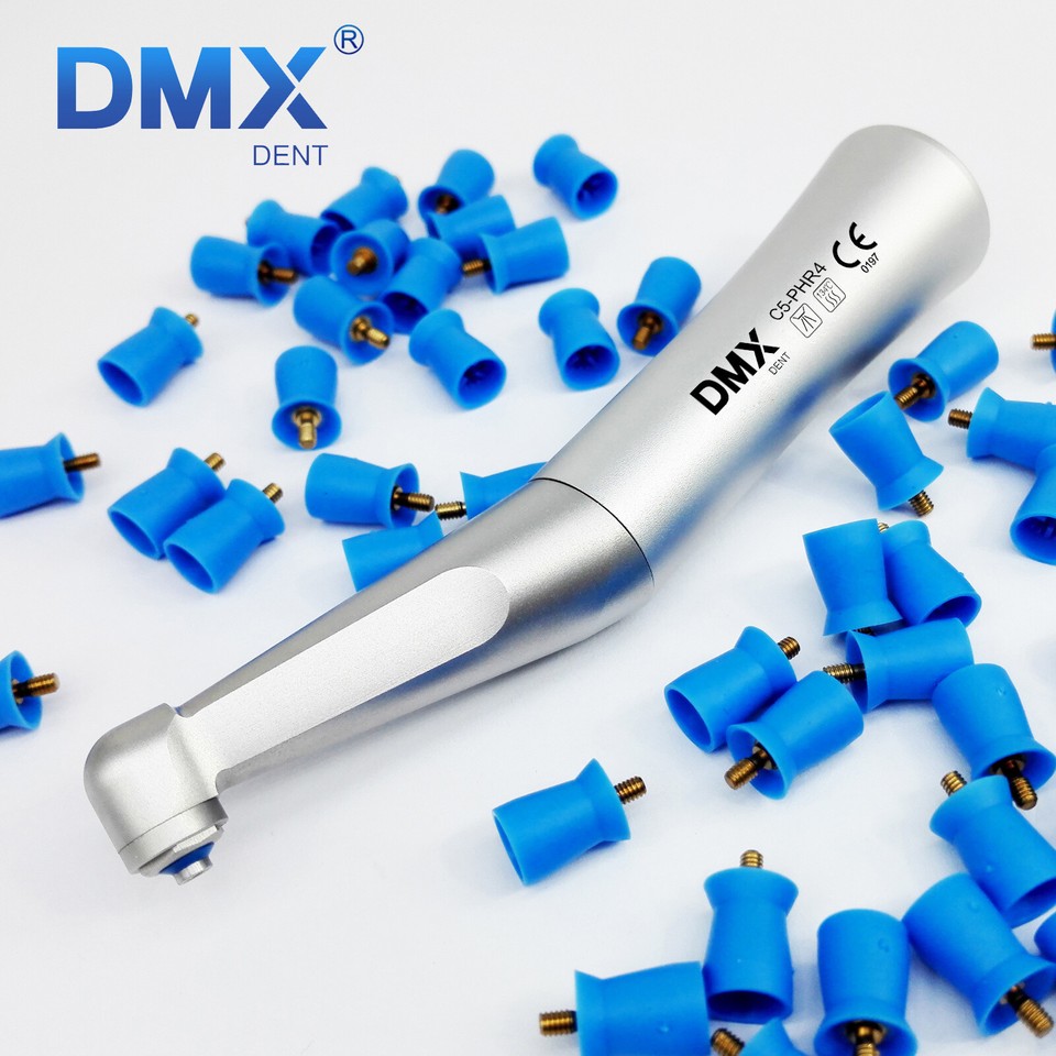 DMXDENT Dental Hygiene Prophy 4:1 Contra Angle Head Handpiece Screw-in ...