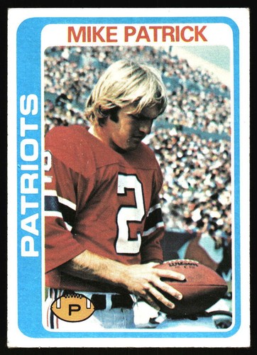 1978 Topps Mike Patrick #56 New England Patriots L2 | eBay