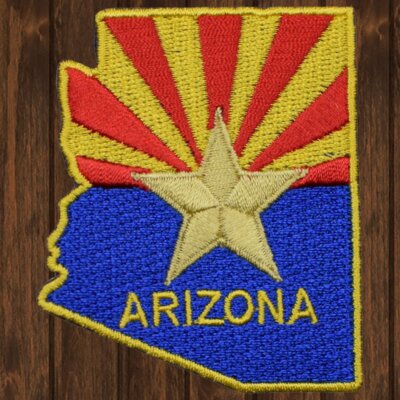 Arizona State Embroidered Patch — Iron On | eBay