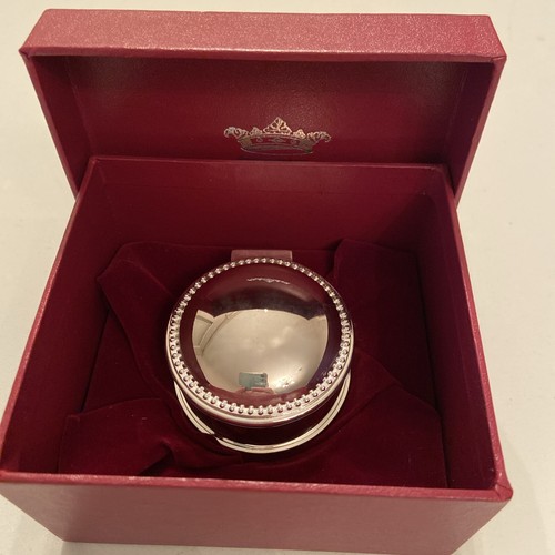 Jewellery Round Trinket Box Silver Plate | eBay UK