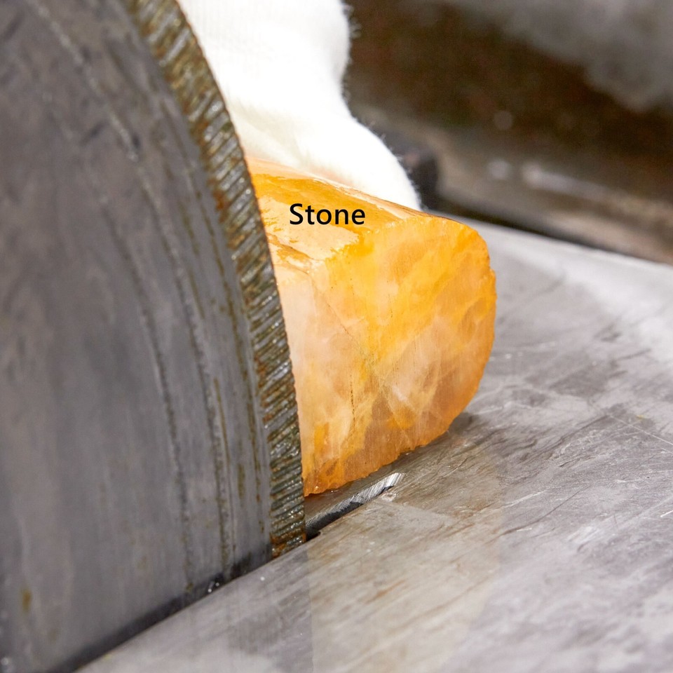 10" inch 250mm Diamond Lapidary Saws Blade Notched Rim Rock Slab Tools ...