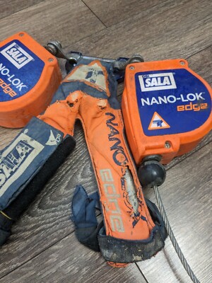 3M / DBI SALA MODEL No. 3500227, NANO-LOK EDGE TWIN-LEG SELF RETRACTING ...