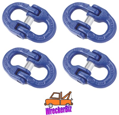 Qty. 4 - 1/2" Grade 100 Coupling Link, Hammerlock, Hammer Lock Chain ...