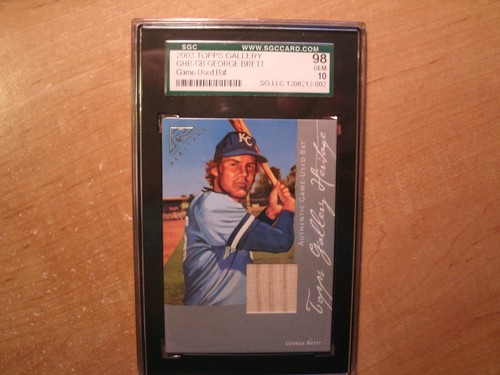 2003 Topps Gallery Game Used Bat Baseball Card - Graded Gem Mint 10 - G ...