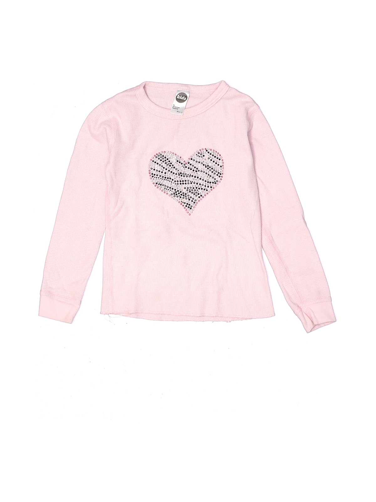 American Apparel Girls Pink Thermal Top 2 | eBay