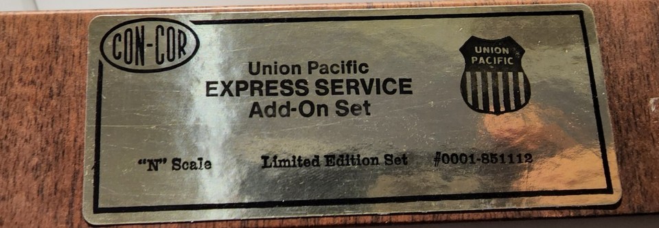 Con-Cor N Scale Union Pacific Express Service Add-on Set #0001-008512 ...