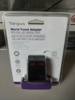 Targus World Travel Power Adapter with Dual USB Charging Ports ...