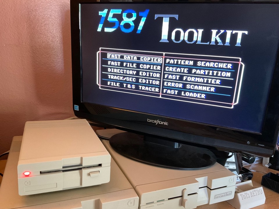 Commodore 1581 Drive Replica 3.5” for Commodore c64 c128 with JiffyDos ...