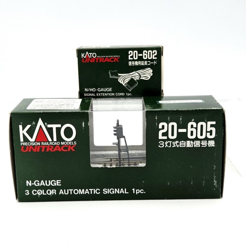 Kato Unitrack N Gauge 20-605 3 Color Signal & 20-602 Signal Ext Cord ...