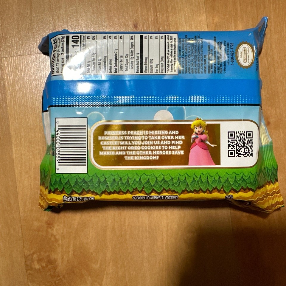 SUPER MARIO BROS. Limited Special Edition 12.2oz OREOS Brand New SEALED ...