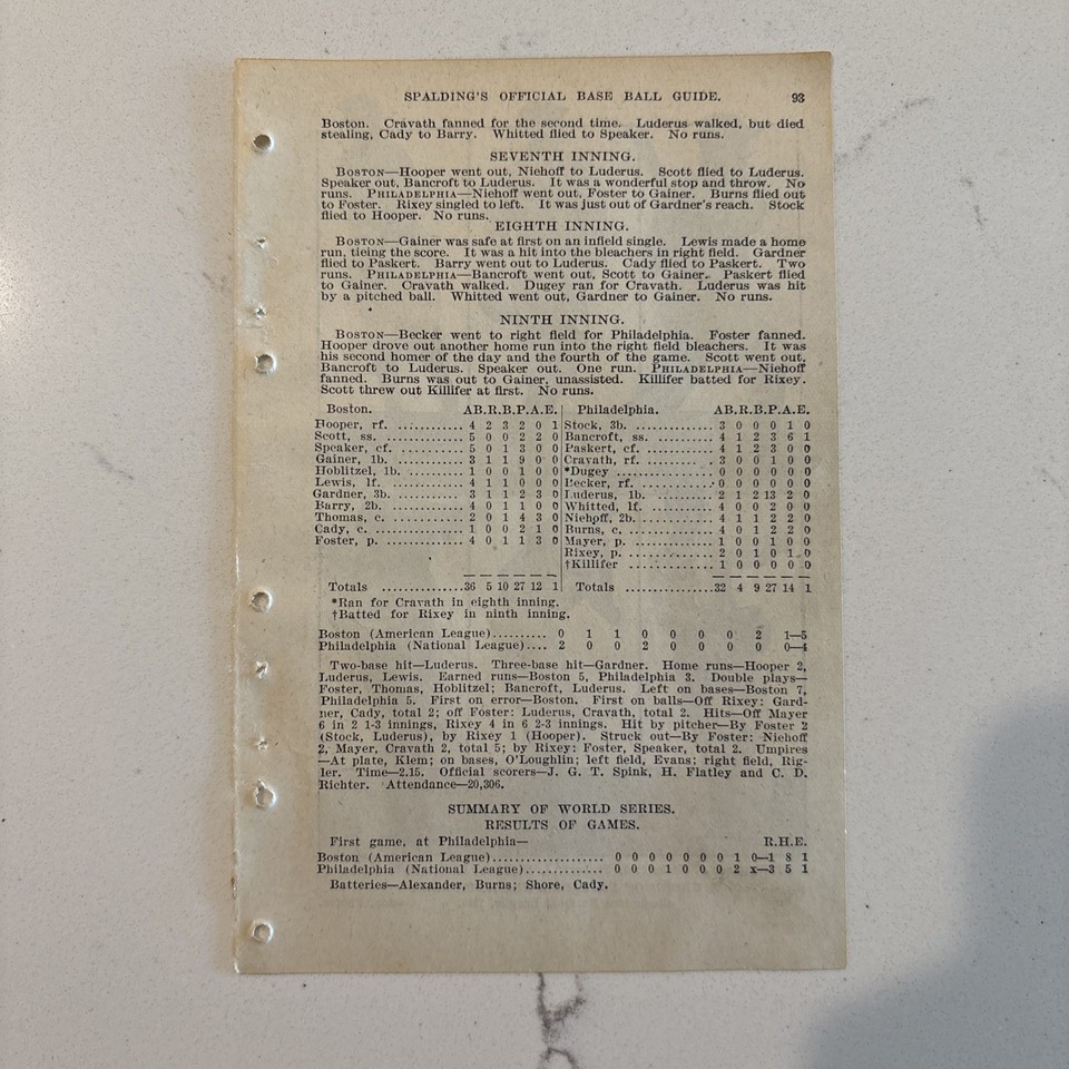 1915 Philadelphia Phillies - Whitted/Nichoff/Paskert/Killifer/Eppa Rixey/Burns | eBay