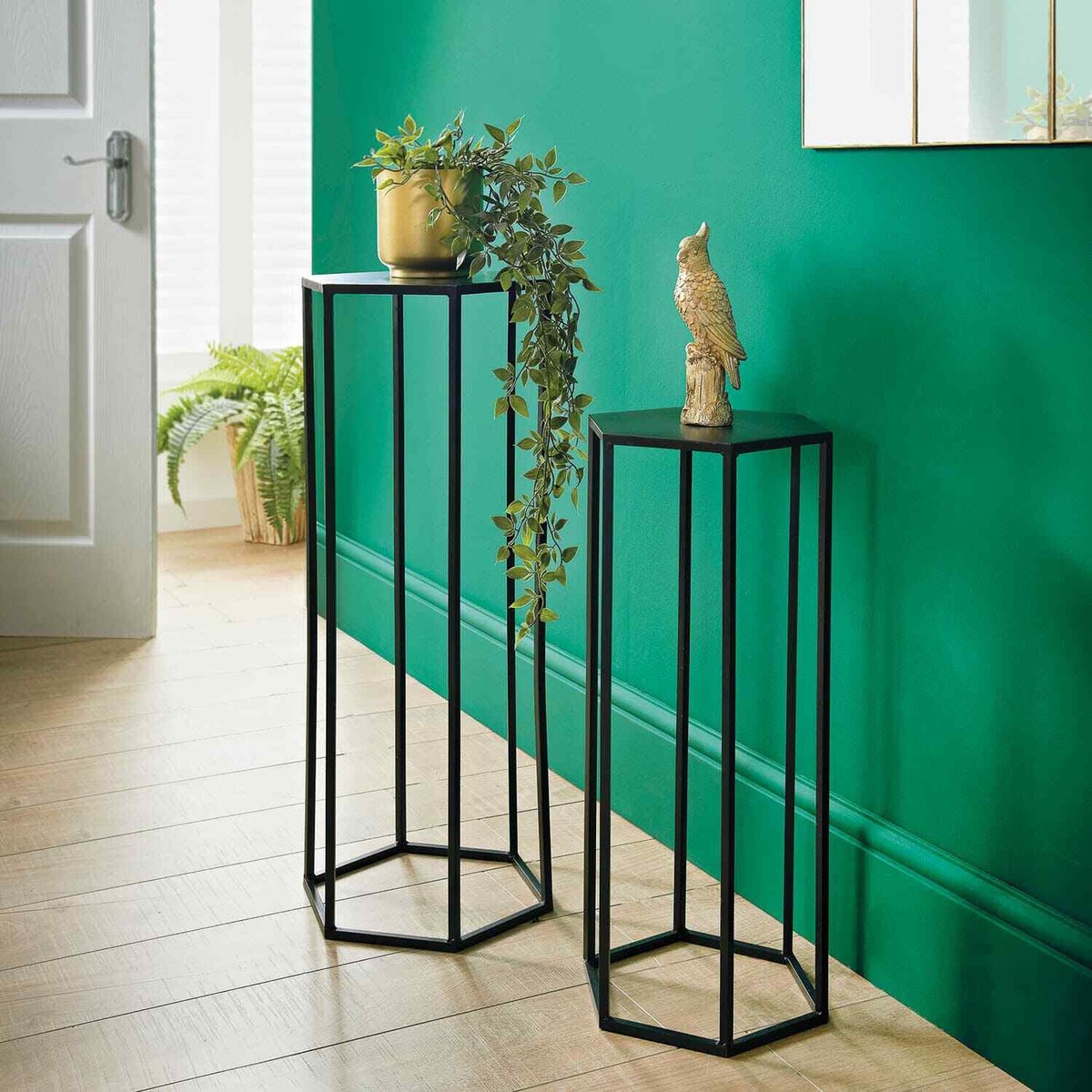 Wrought Iron Plant Stand Table