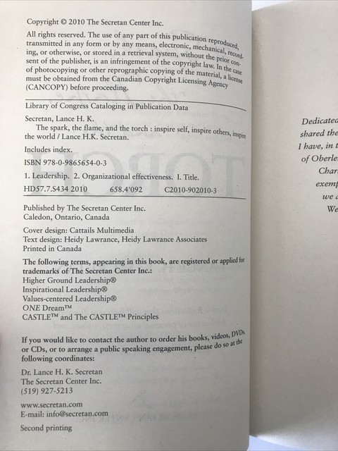 The Spark, the Flame, and the Torch : Inspire Self, Inspire Others ...