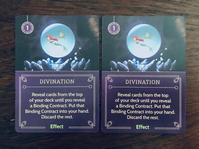 Disney Villainous | Ursula Effect 'Divination' Villain Card x2 | Game ...