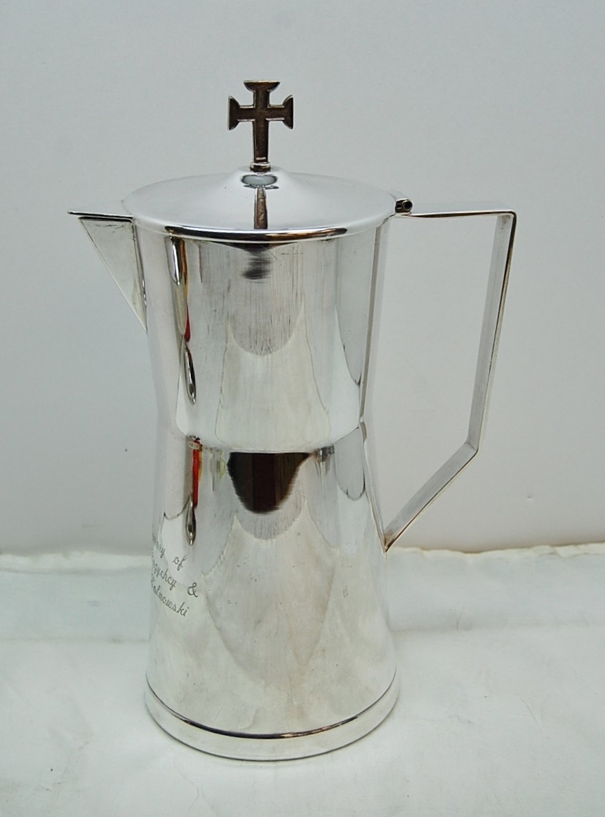 SILVER PLATED CHURCH FLAGON / WATER JUG / PITCHER / EWER - 11" (B) | eBay