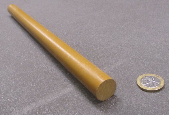 PTFE Rulon J, Round Rod, Gold Tint, 3/4" (.750") Diameter x 1 Foot ...