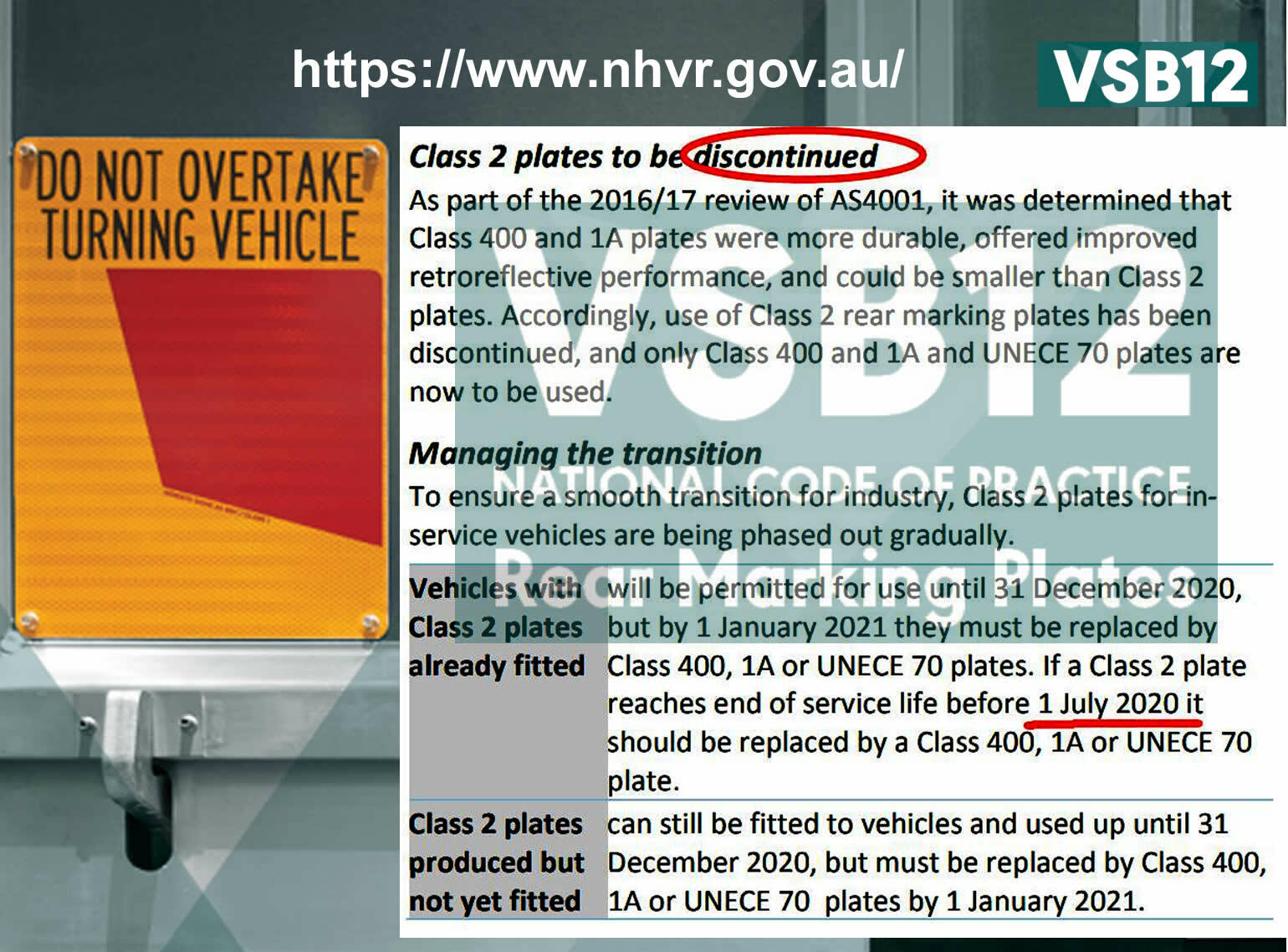 5pcs Do Not Overtake Turning Vehicle Sign retro reflective sticker ...