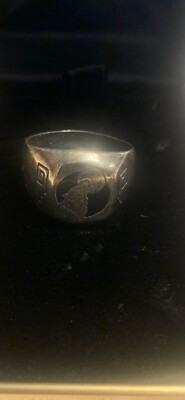 G&S Coyote moon ring size14 Silver ring | eBay