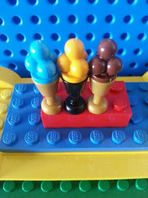 LEGO Ice Cream Cone x3 Gelato Type II Icecream Scoops Food City Creator ...