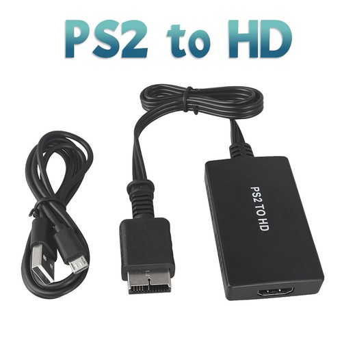 For PlayStation 2 ps2 to HDMI Converter Video Adapter HD+ 3.5mm Audio ...