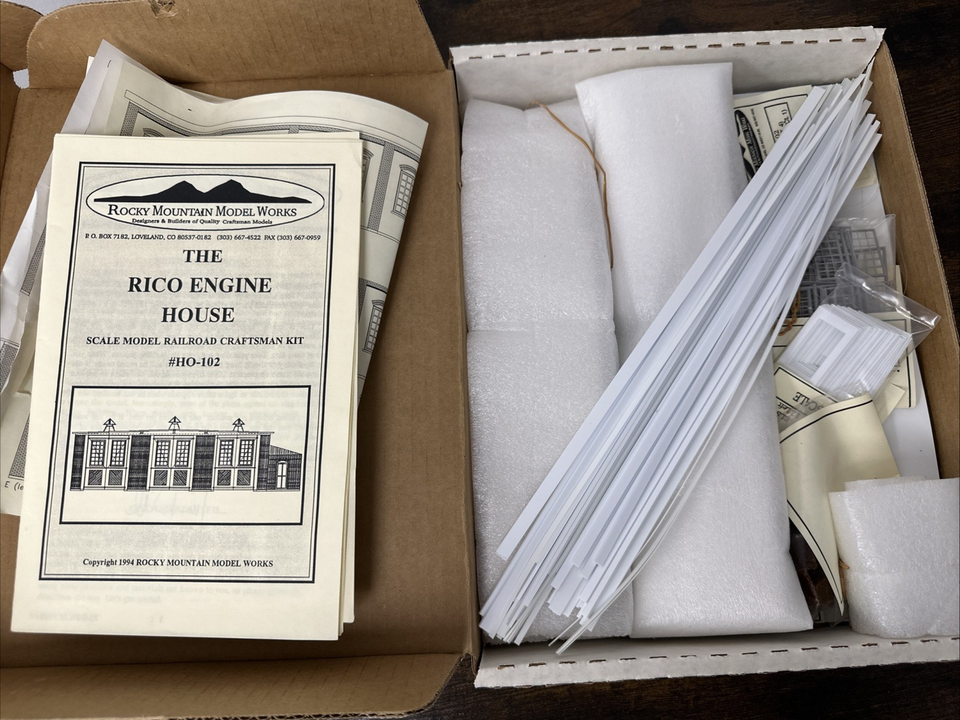 Rocky Mountain Model Works HO Scale Kit #HO-102 Rico Engine House ...
