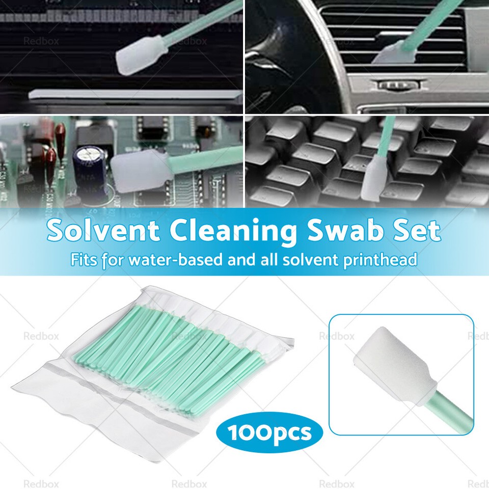 Solvent cleaning swabs sponge Cleaner 100X For Epson Mutoh Mimaki ...