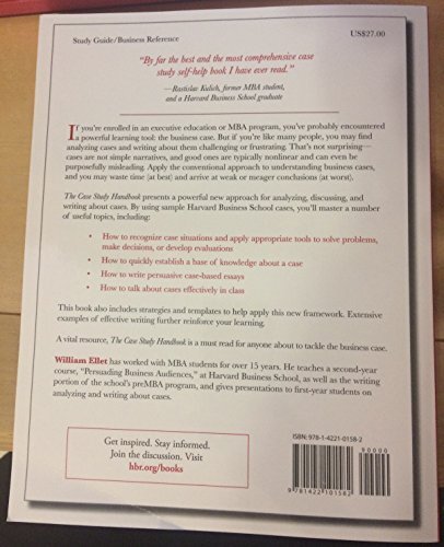 The Case Study Handbook: How to Read, Discuss, and Write Persuasively ...