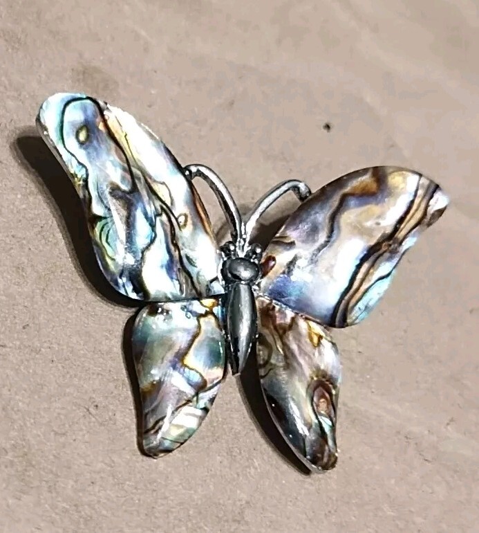 Paua Shell Stunning Butterfly Brooch | eBay