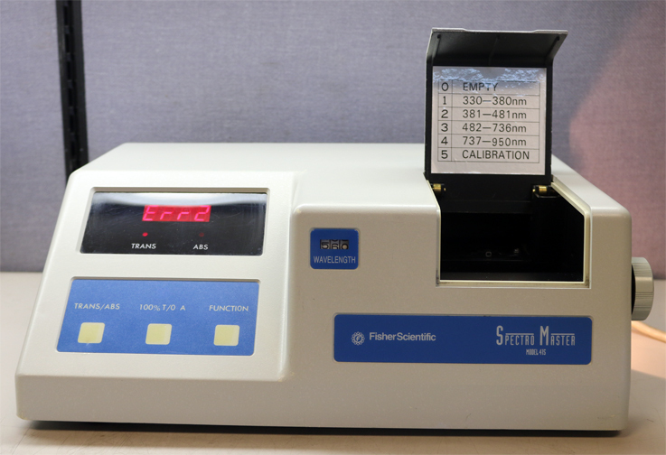 Fisher Scientific 415 SpectroMaster Spectrometer Spectrophotometer | eBay