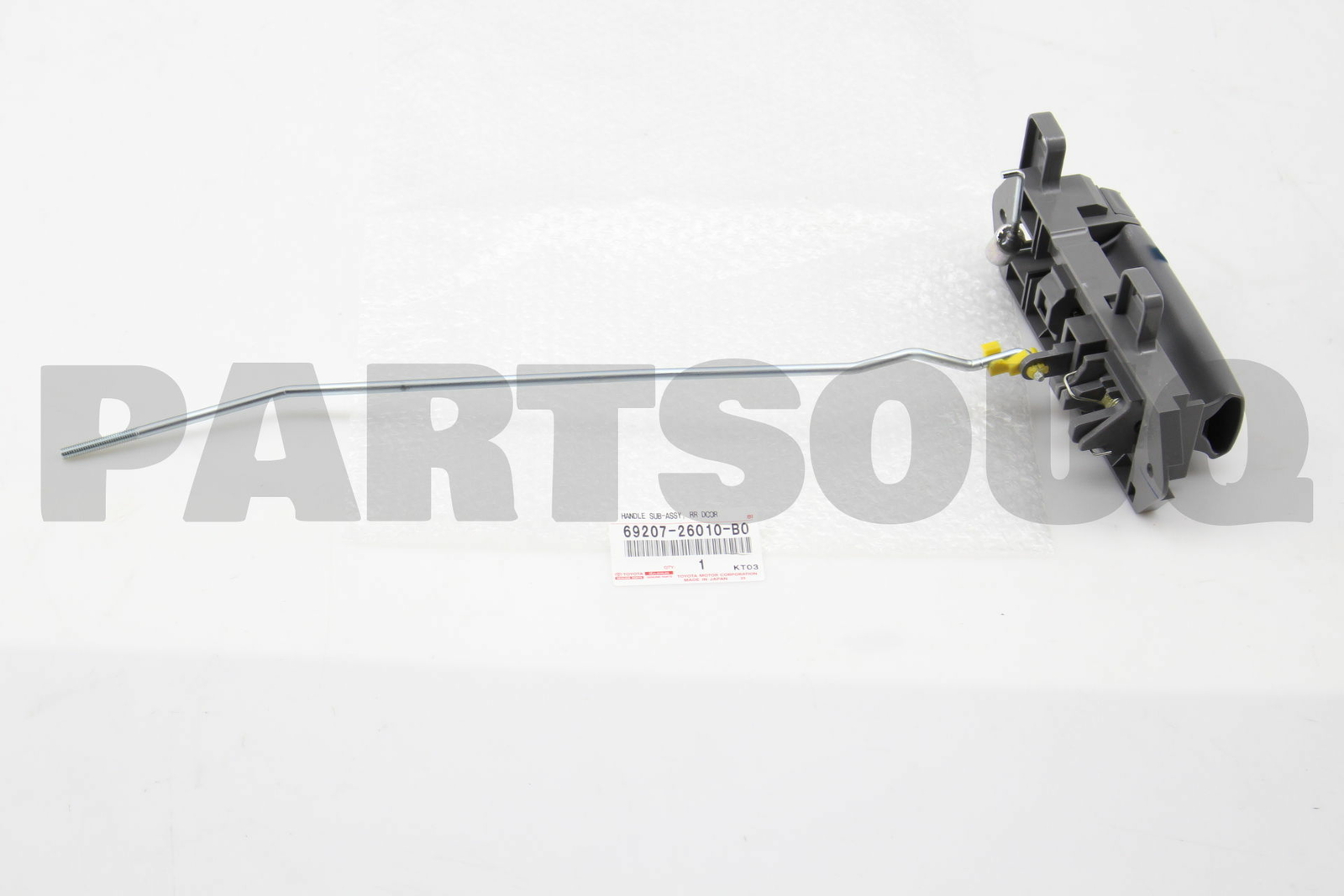 6920726010B0 Genuine Toyota HANDLE SUB-ASSY, REAR DOOR INSIDE, RH 69207 ...