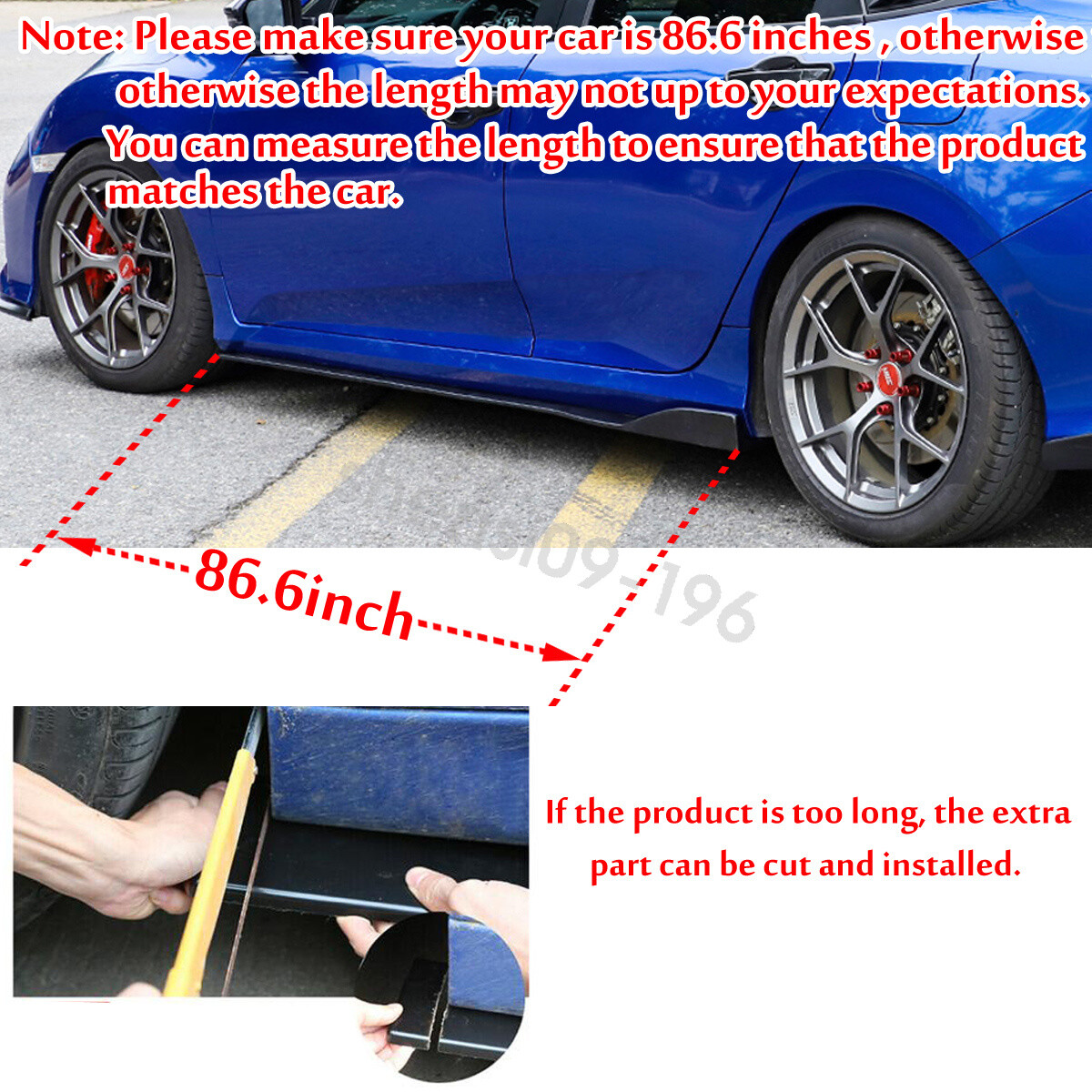 FOR KIA K5 2021 2022 Front Rear Bumper Lip Spoiler Splitter Body Kit ...