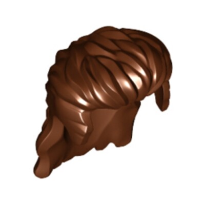 LEGO - Minifigure, Hair Long Mullet Style - Reddish Brown | eBay