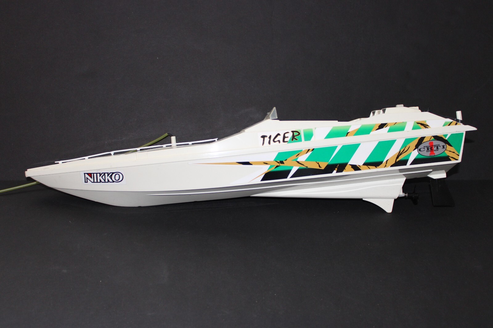 NIKKO RDC300030B Tiger RC Speedboat With Controller & Battery Tested ...
