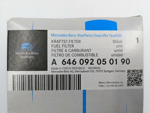 Original Mercedes Dieselfilter Kraftstofffilter A6460920501 W169 W245 ...