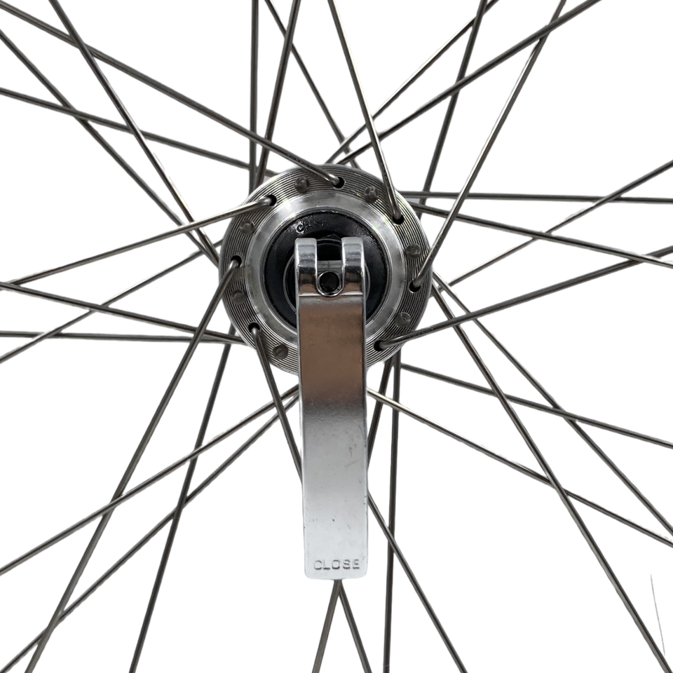 700c Alex DC19 Silver Doublewall Strong Road / Hybrid QR Front Wheel | eBay