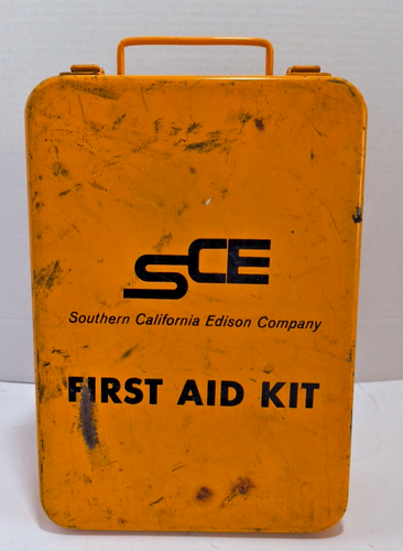 Vintage SCE Southern California Edison First Aid Kit w/ Products ...