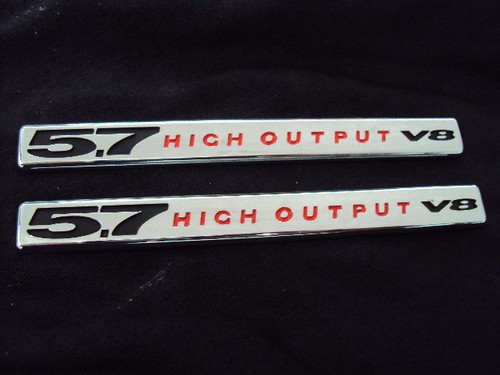 HOLDEN LS 1 5.7 V8 HIGH OUTPUT V8 BADGE DECAL , x 2 , CHEV , COMMODORE ...