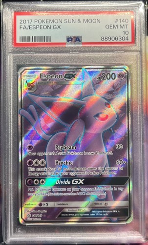 Pokemon Sun & Moon Base Set Espeon GX 140/149 PSA 10 | eBay