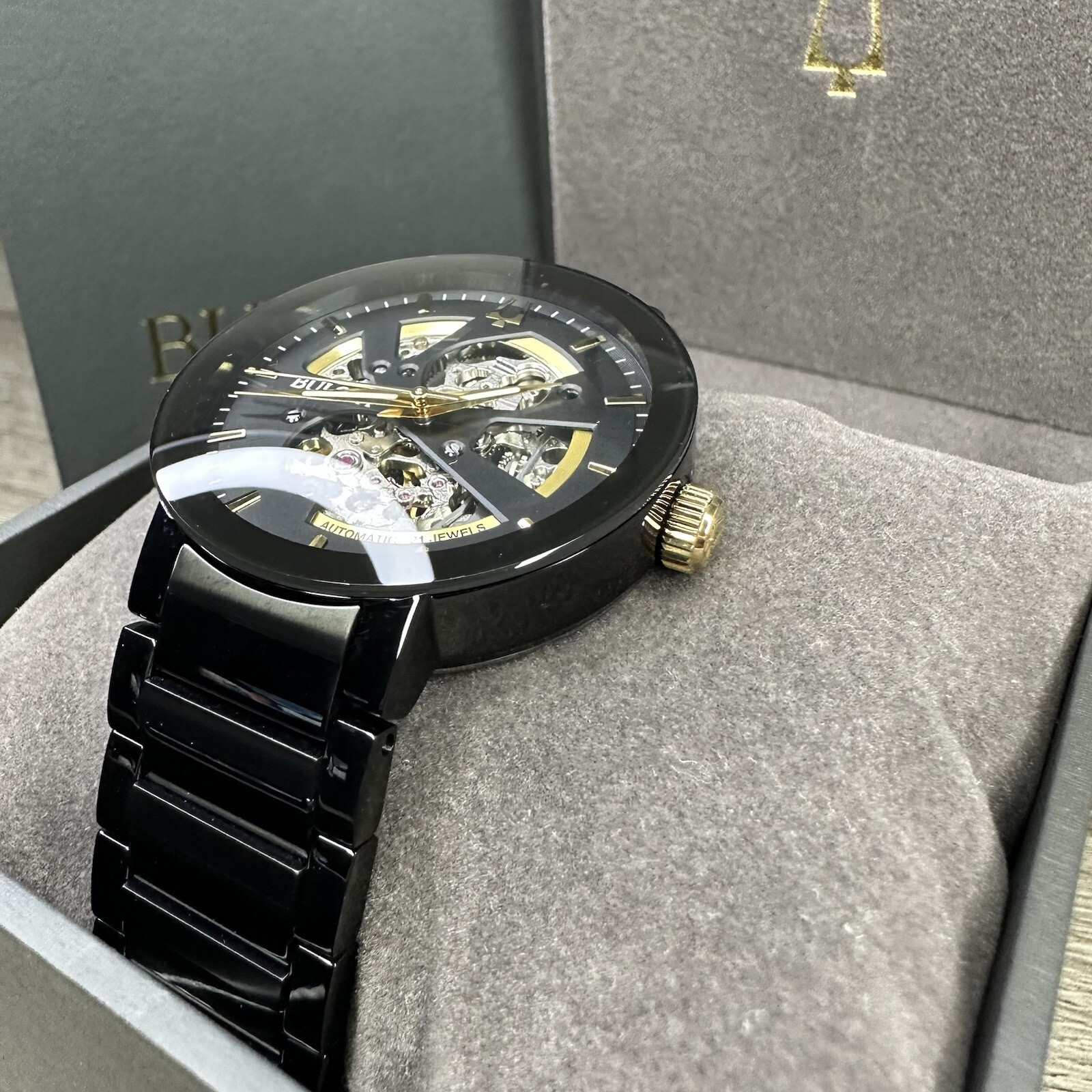 Bulova Modern 98A203 42 mm Black Stainless Steel Men's Wristwatch for ...