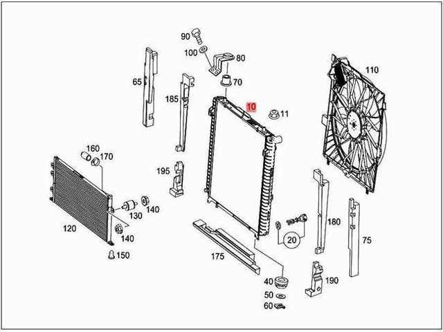 Genuine MERCEDES Coolant Radiator W463 4635003700 for sale online | eBay