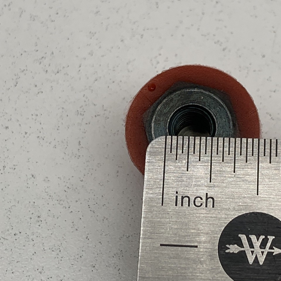 (10-Pack) McMaster-Carr 9546K214 Red Rubber Bumper Foot Cap, Threaded 1 ...